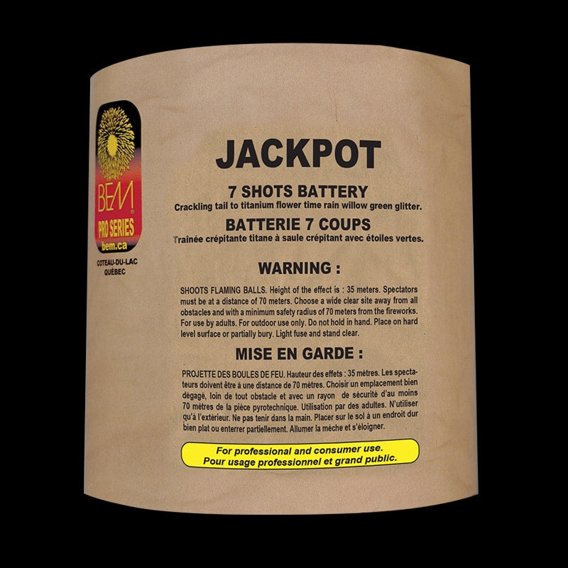 Jackpot – Synchros Fireworks Inc.